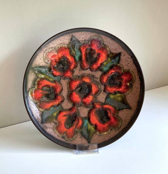 Vintage Wall Plate. Ruscha . 717 3 . West German Ceramics . - Etsy UK