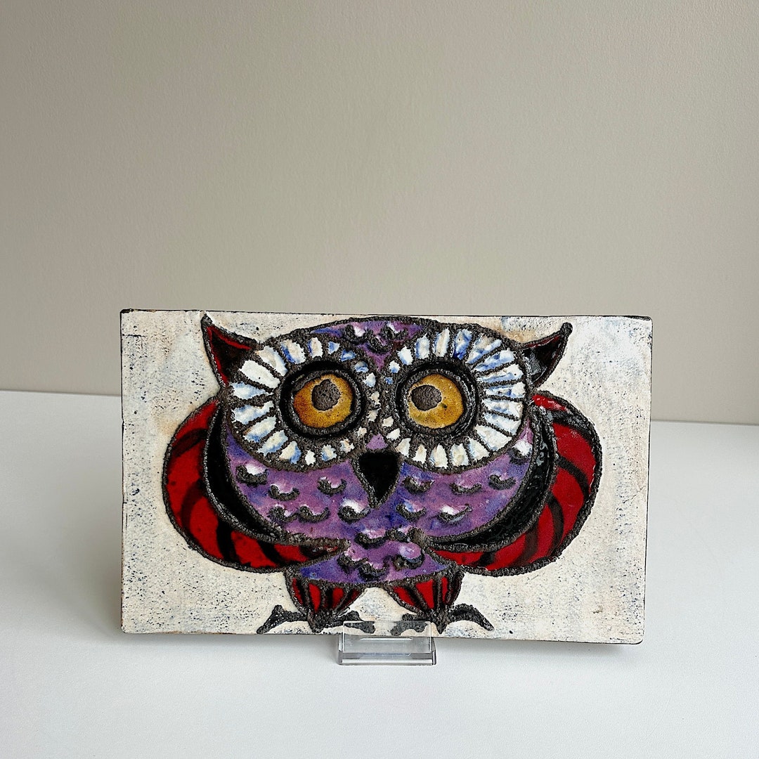 Vintage Wall Picture . Ceramics. Ruscha Art. Model-767 . Owl . 60s ...