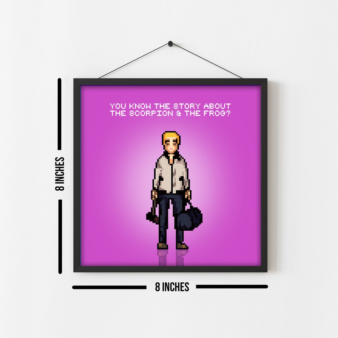 Drive Movie Print 8-bit Pixel Art Minimalist Movie Poster Ryan Gosling ...