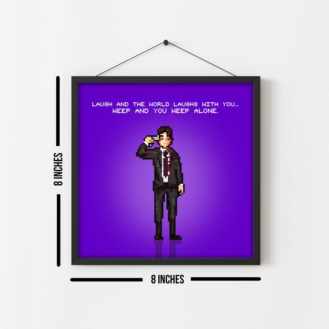 Oldboy Movie Print 8-bit Pixel Art Minimalist Art Print Design 8x8 ...