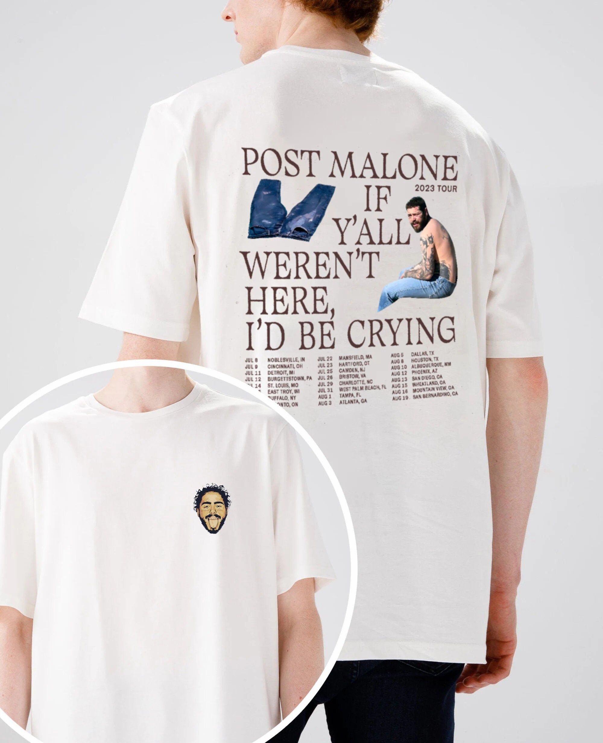 Post Malone 2023 Tour Shirt, Post Malone Fan Shirt, Rapper Post Malone ...