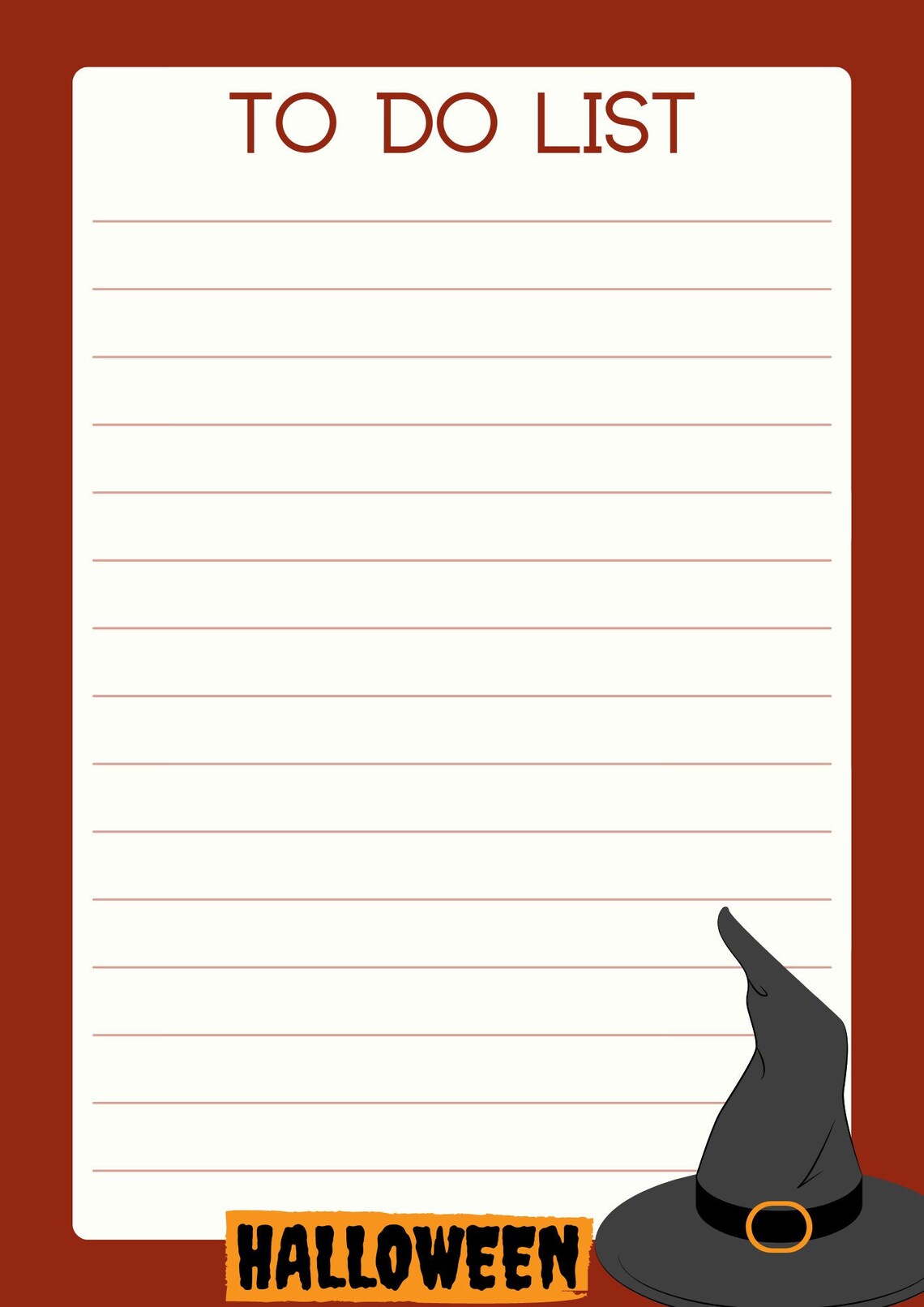 Digital to Do List Digital Halloween Themed to Do List Digital Daily to ...