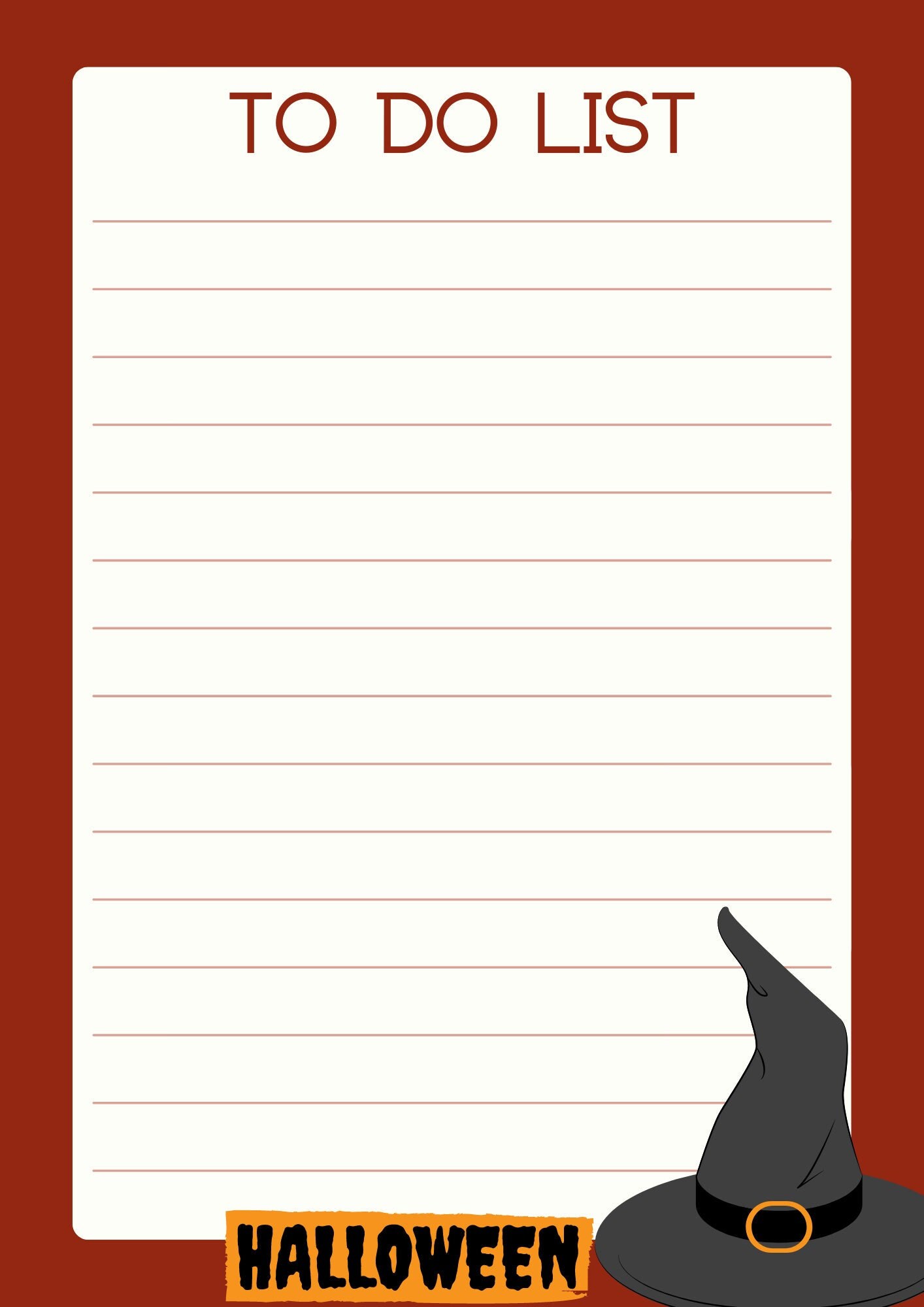 Digital to Do List Digital Halloween Themed to Do List Digital Daily to ...