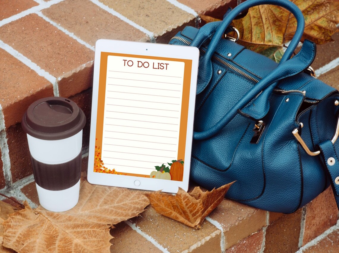Digital to Do List| Digital Fall Themed to Do List| Digital Fall Themed ...
