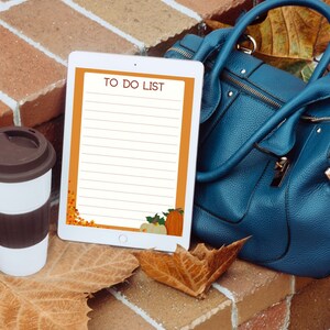 Digital to Do List| Digital Fall Themed to Do List| Digital Fall Themed ...