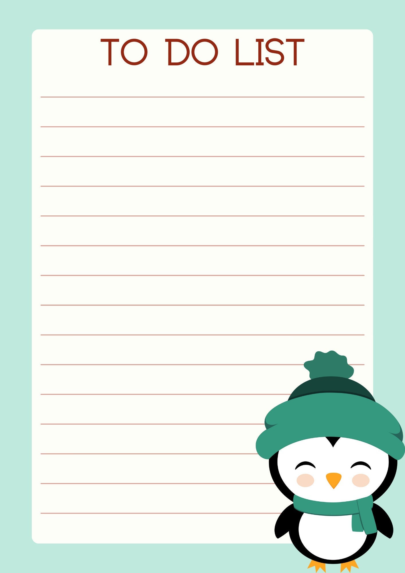 Digital to Do List| Digital Winter Themed to Do List| Digital Daily to ...