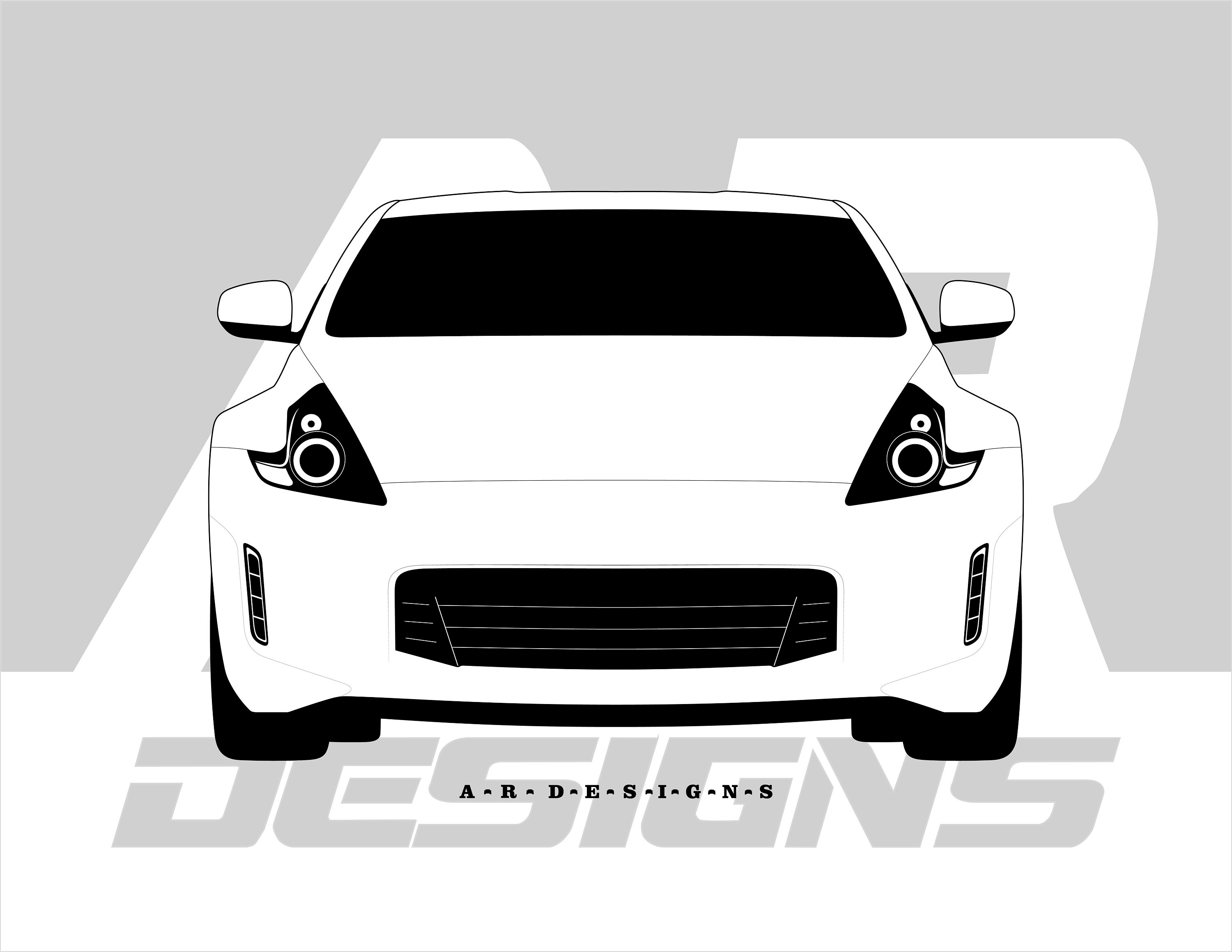 Nissan 370Z Vista frontal PNG JPG SVG - Etsy México
