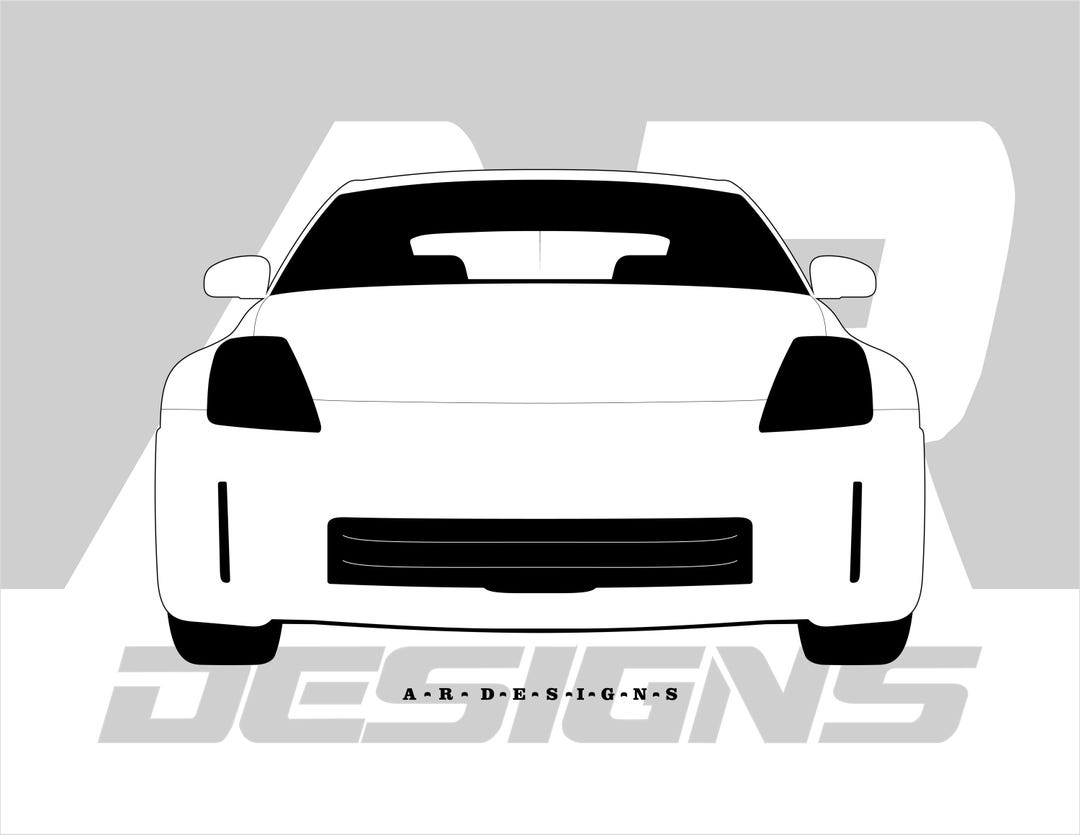 Nissan 350Z Front, PNG, JPG, SVG - Etsy