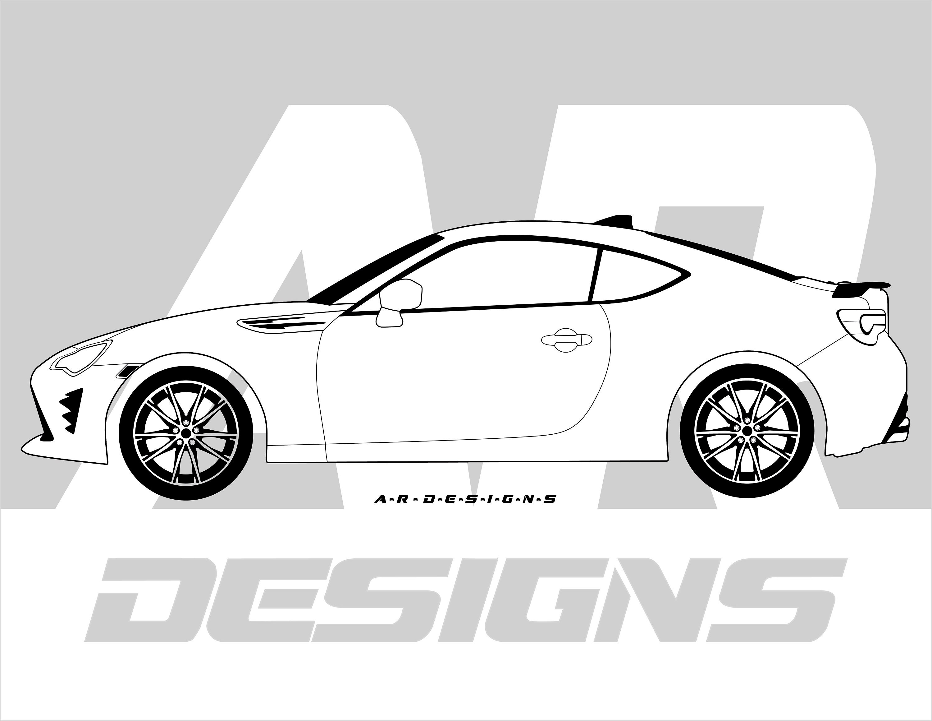 Toyota GT86 Car Side View, Svg, Png, Jpg - Etsy Australia