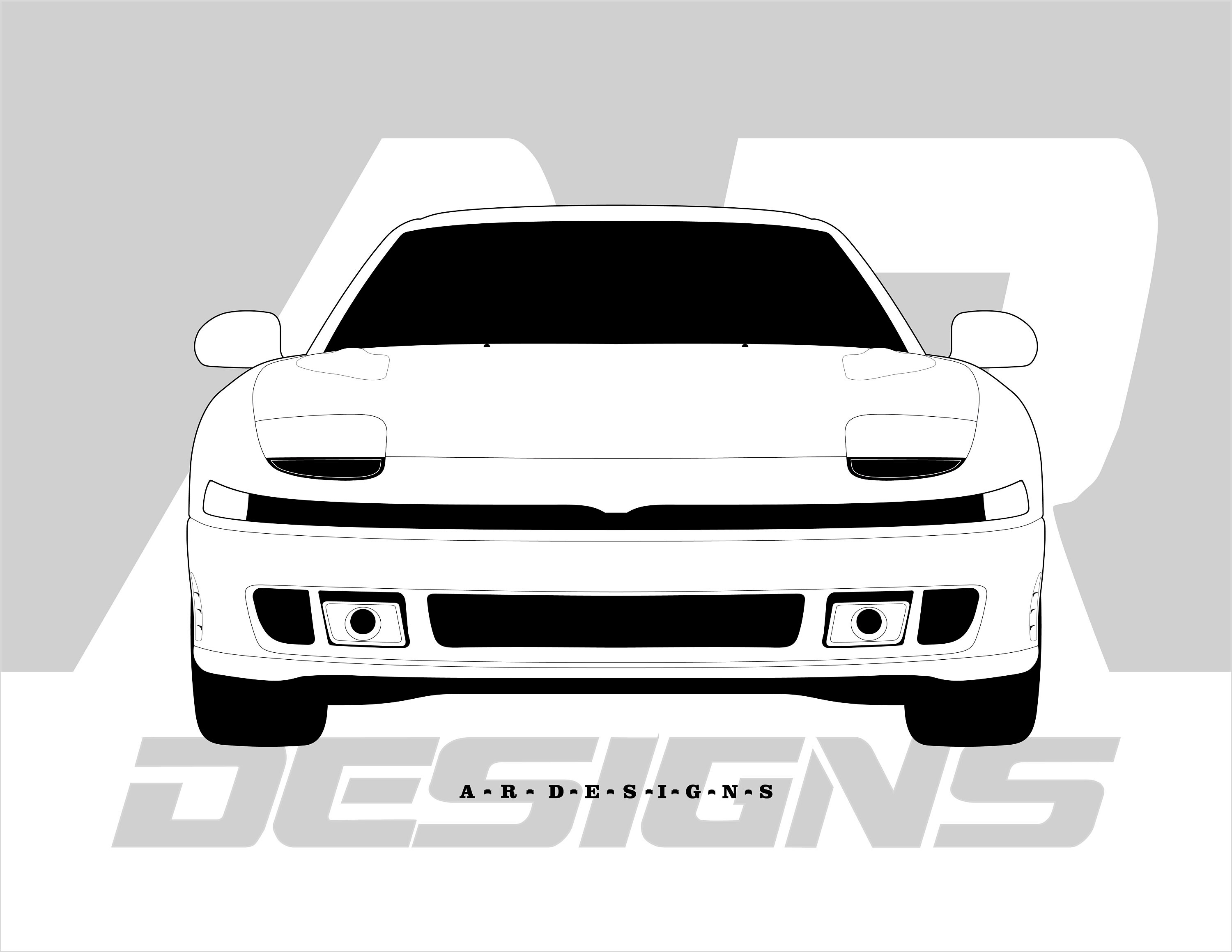 Mitsubishi 3000GT Front View PNG SVG JPG - Etsy