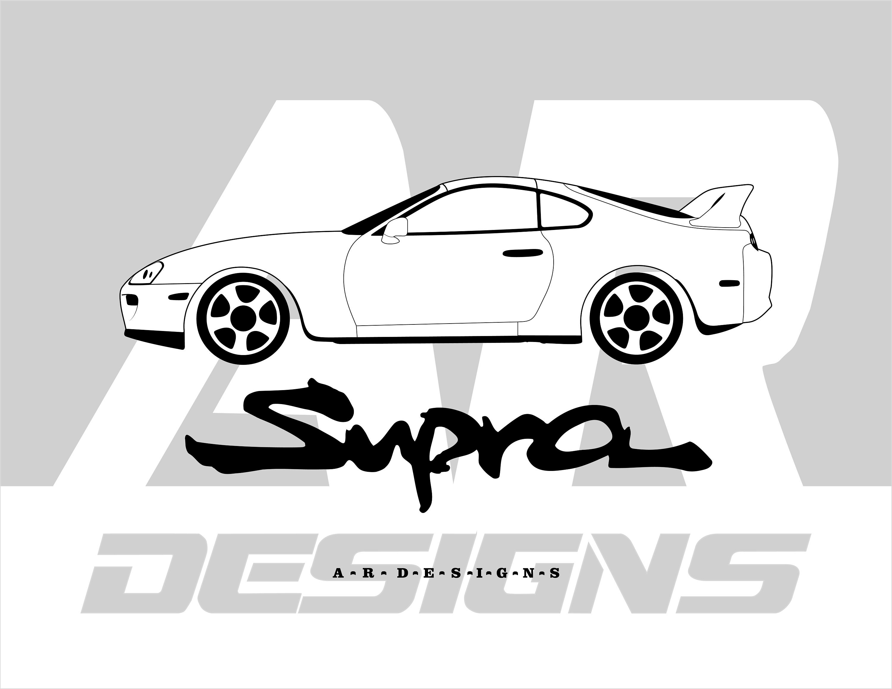 Toyota Supra MK4, silueta lateral, PNG, JPG, SVG - Etsy España