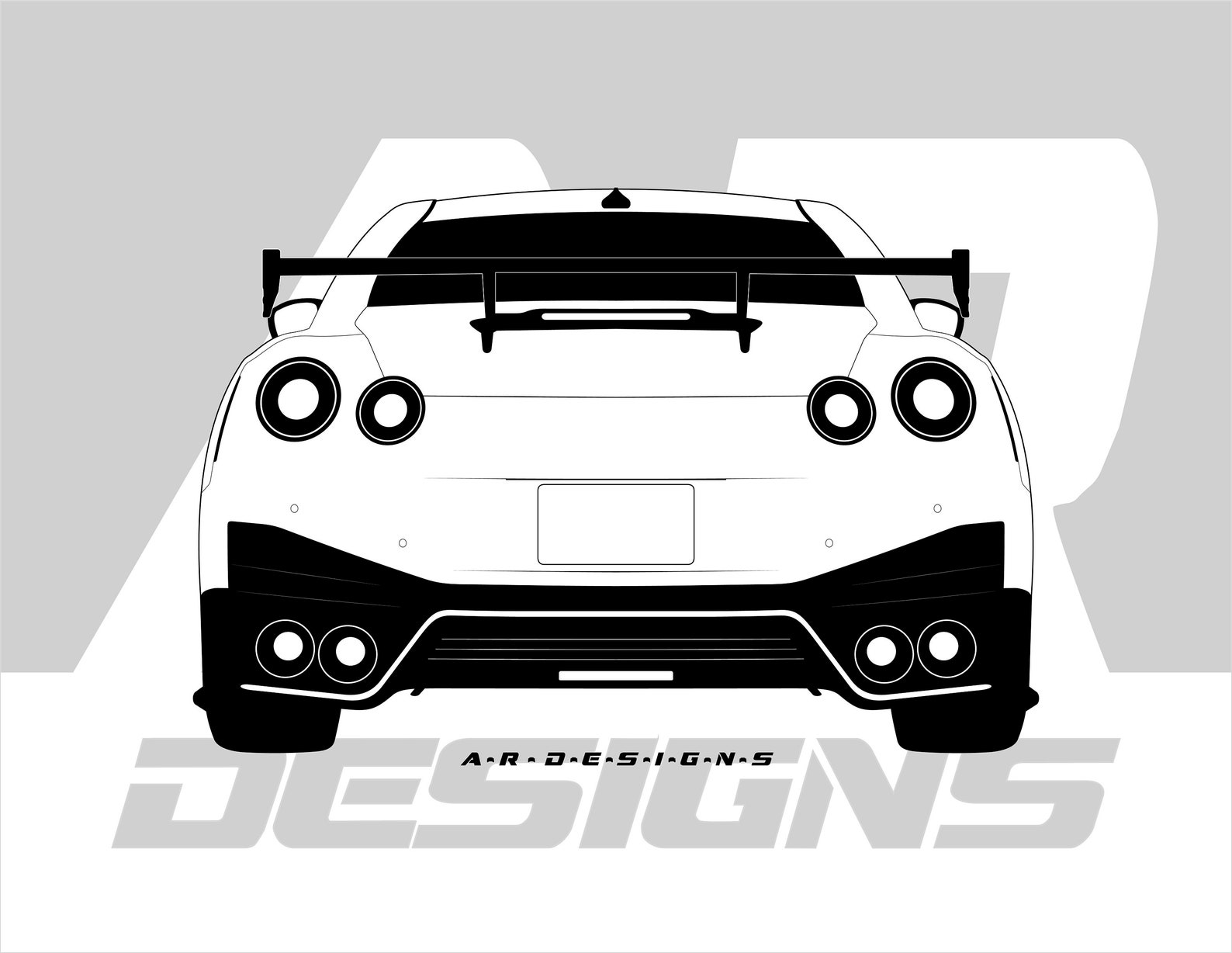 Nissan GTR R35 NISMO Tail, Png, Jpg, Svg - Etsy