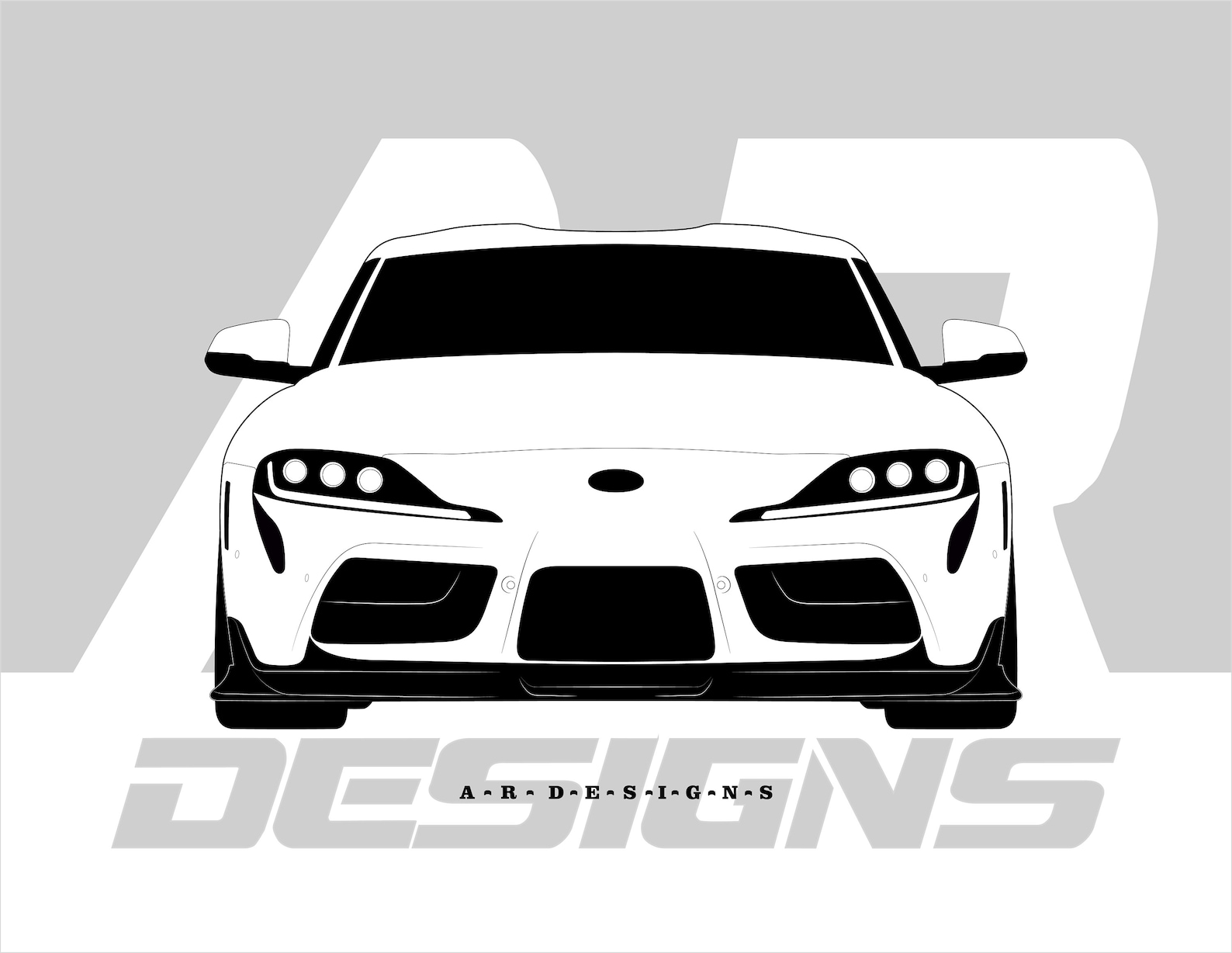 Toyota Supra MK5 Front View, PNG, JPG, SVG - Etsy