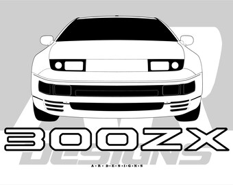 Nissan 300ZX Laser Engraved & Personalized Wall Art. Engraved - Etsy