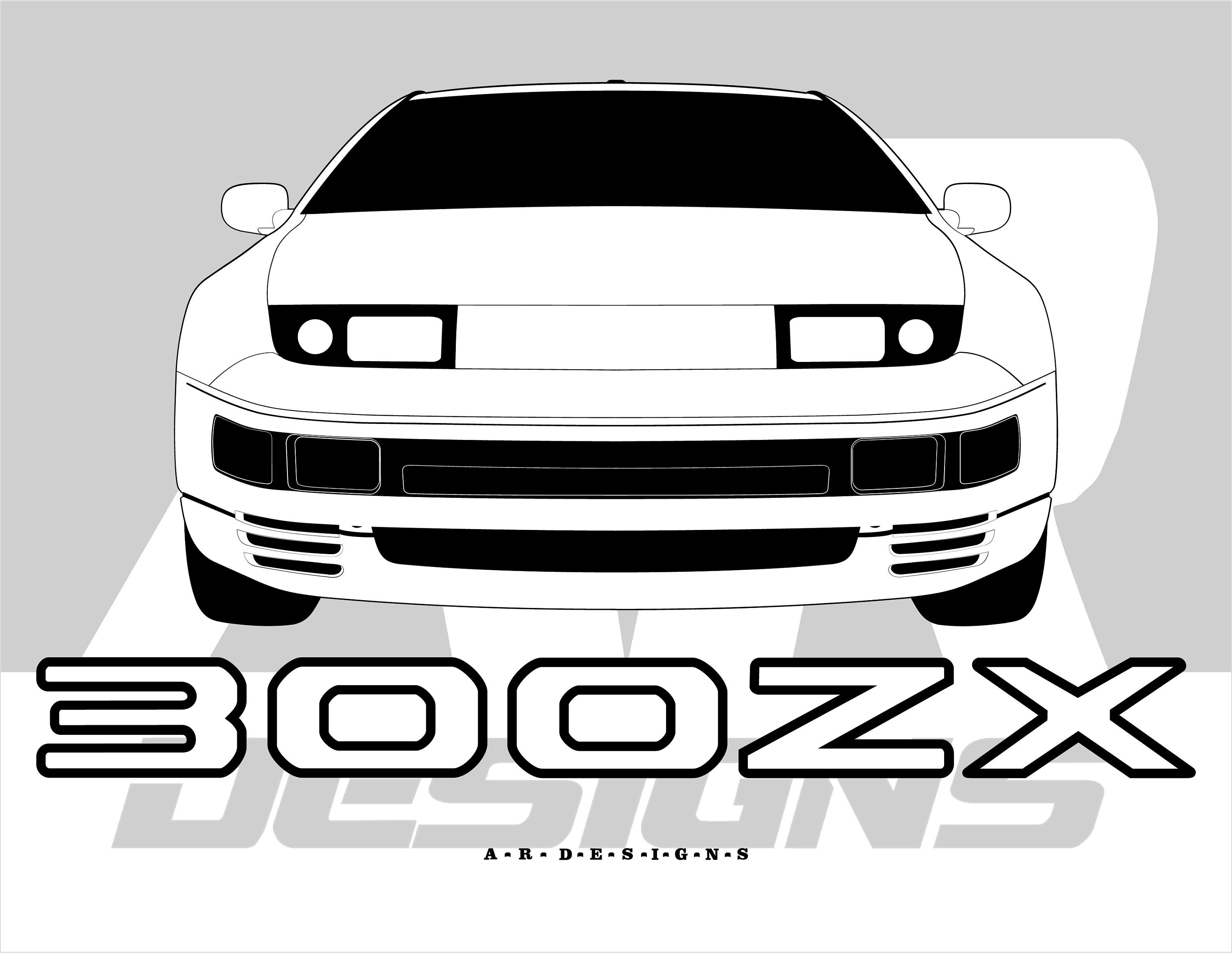 Nissan 300zx Front PNG, JPG, SVG - Etsy Australia