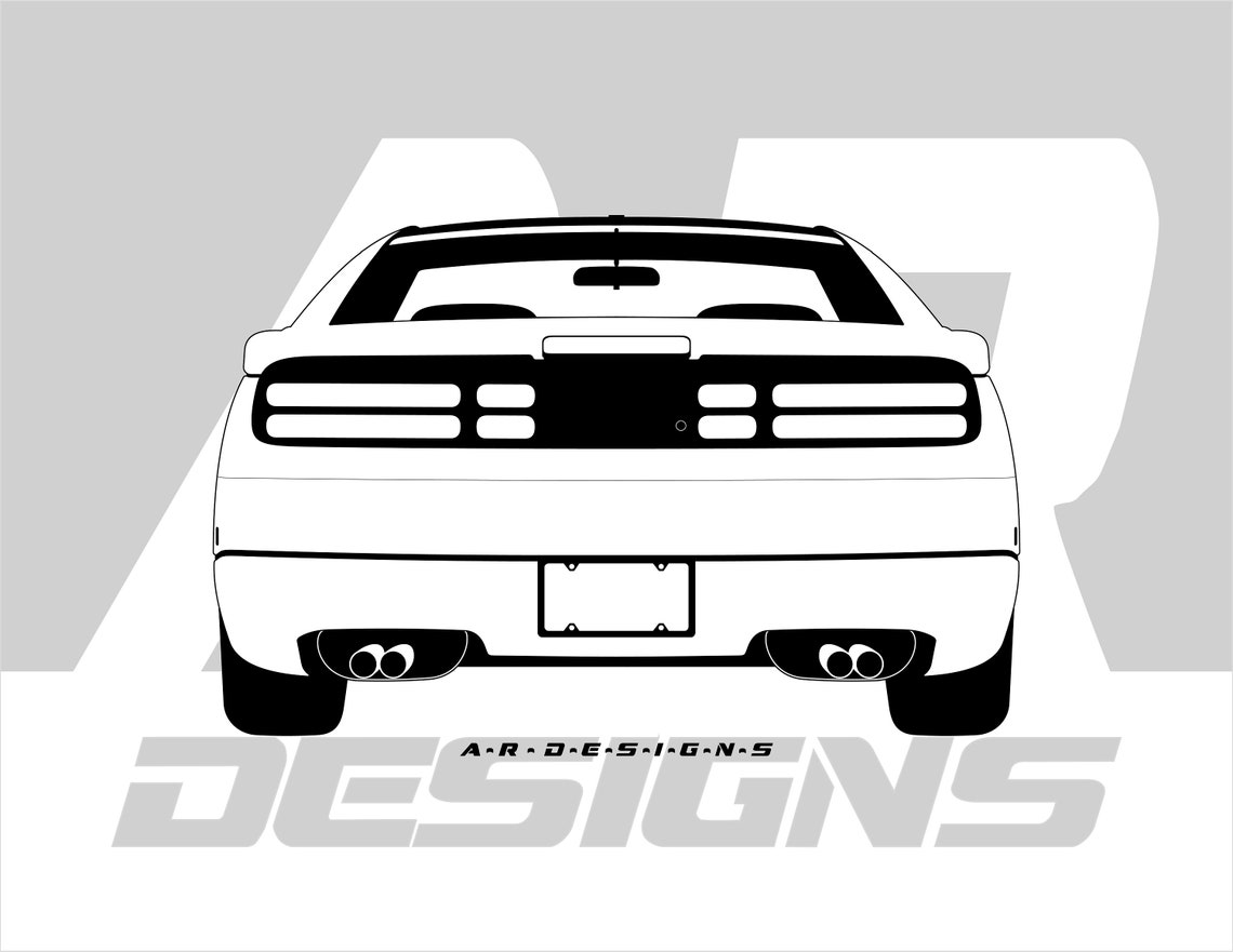 Nissan 300ZX Tail Png Jpg Svg - Etsy