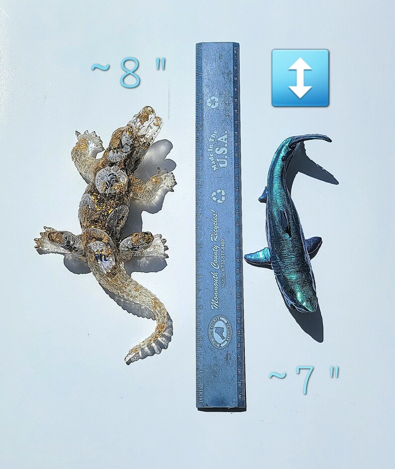 Epoxy Resin Solid Alligator, Shark Statue/figure - Etsy