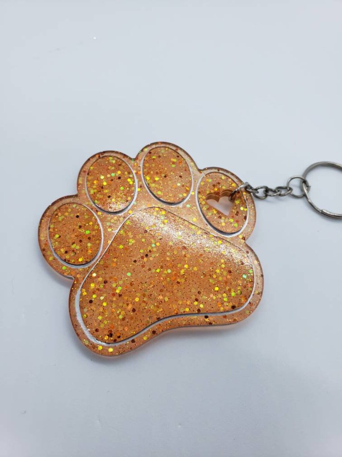 Paw Print Keychains Puppy Paw Dogs Big Cats Pets - Etsy