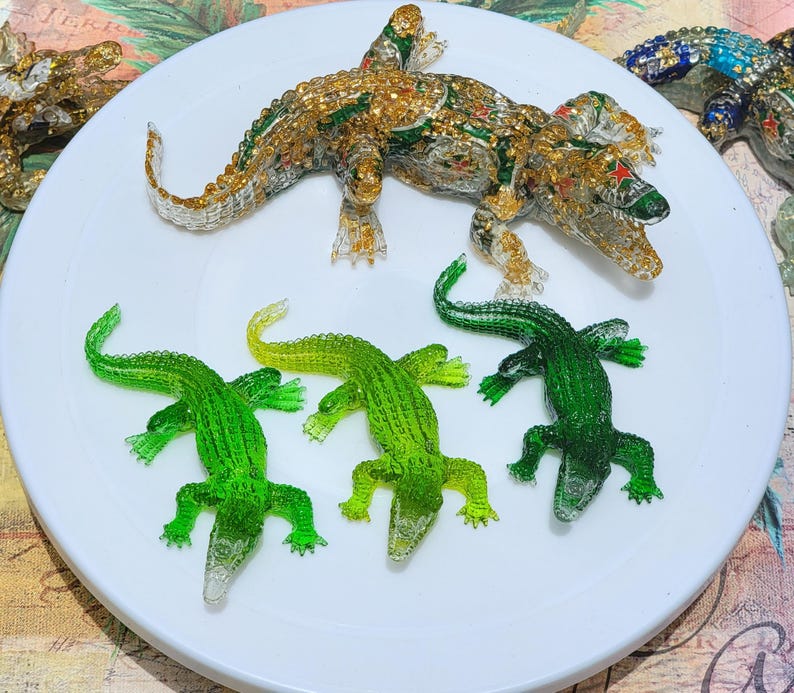 Epoxy Resin Solid Alligator, Shark Statue/figure - Etsy