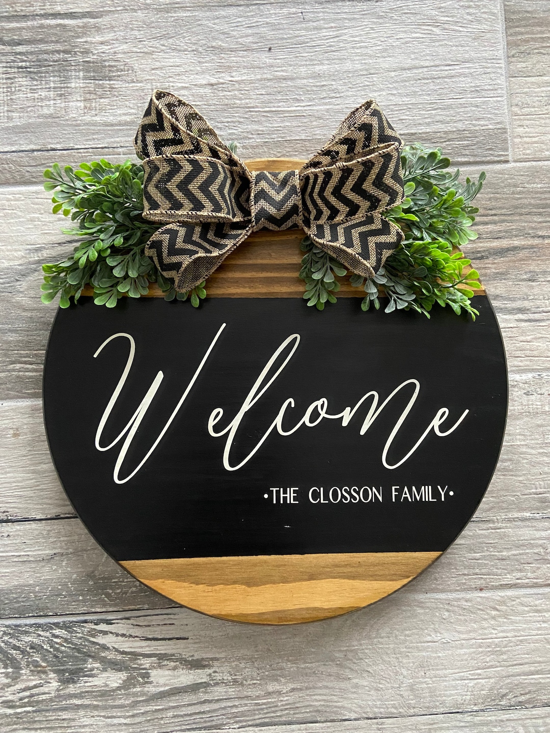 Welcome Family Door Sign - Etsy