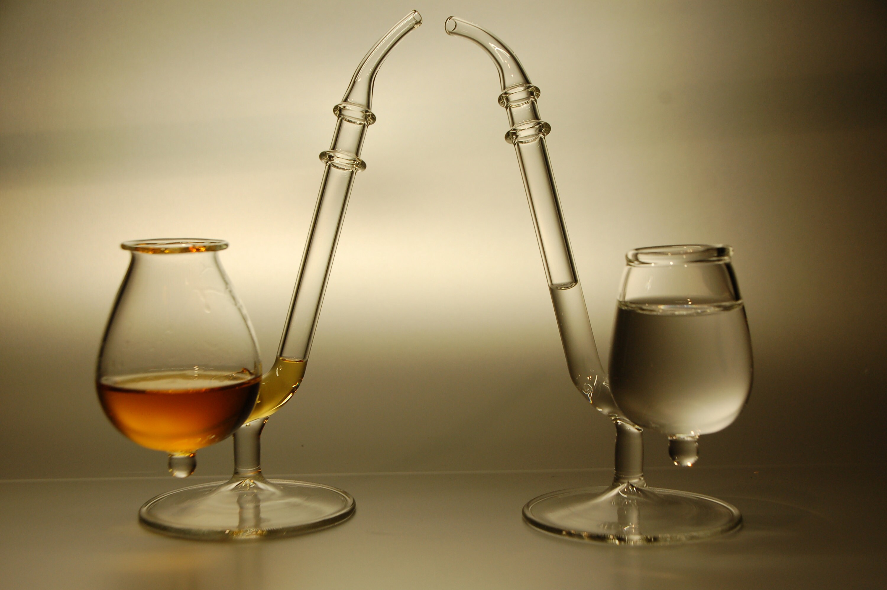 Glass Schnapps Pipe, Glass Cognac Pipe, Wedding Gift, Anniversary ...