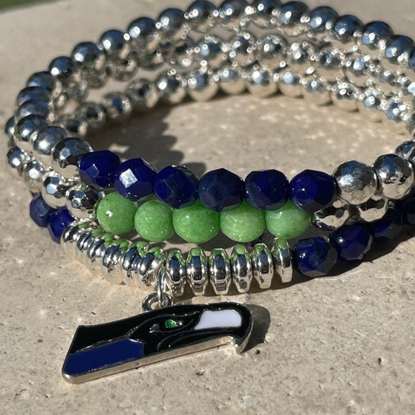 Seahawks Bracelet - Etsy