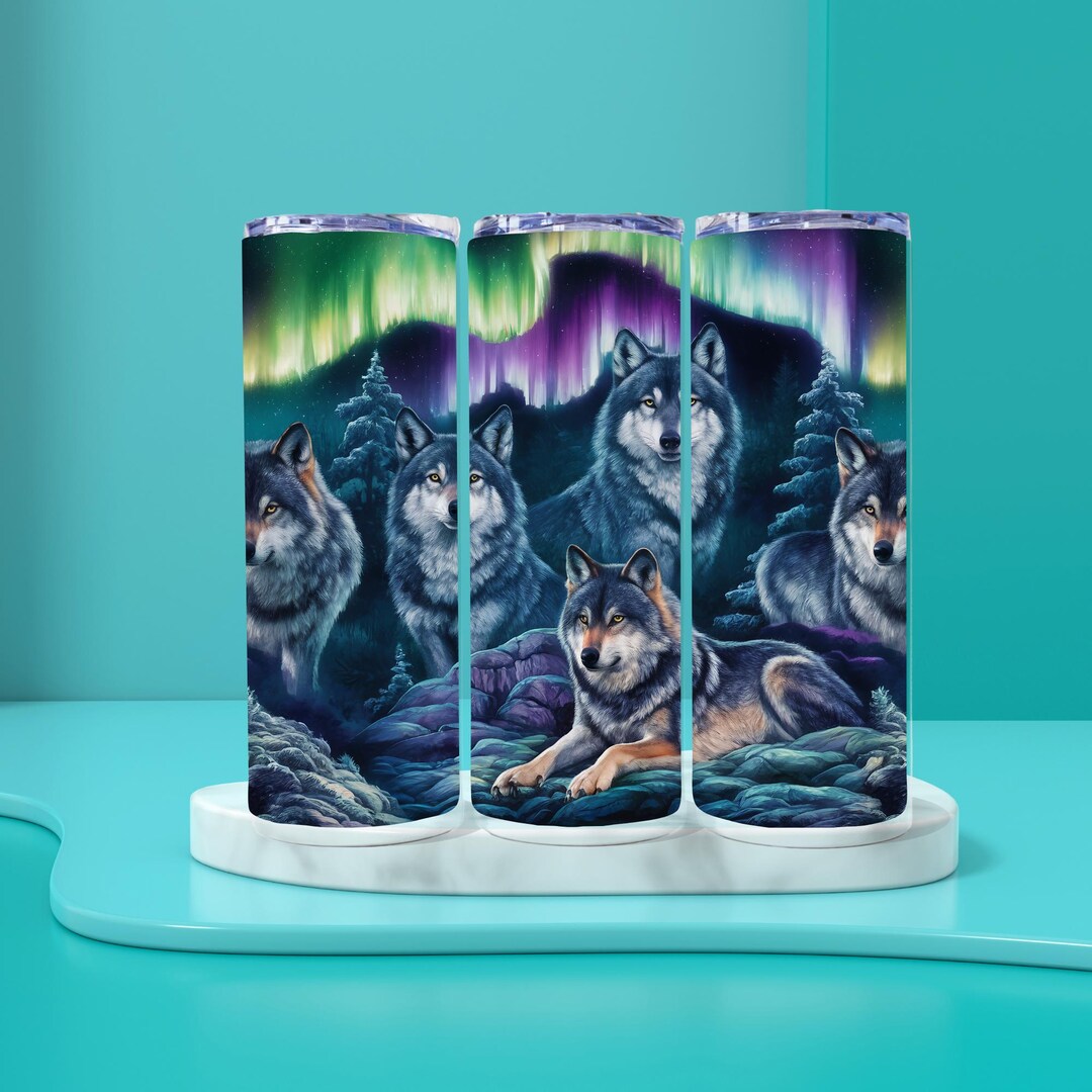 Animal Tumbler - Wolves - Etsy