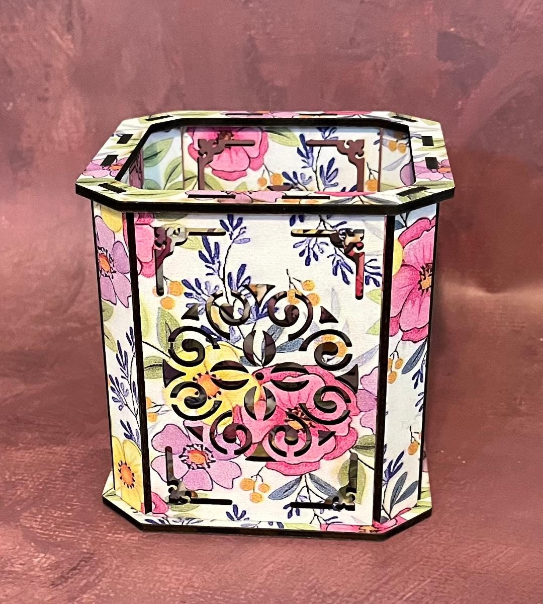 Floral Print Pen/pencil Holder - Etsy