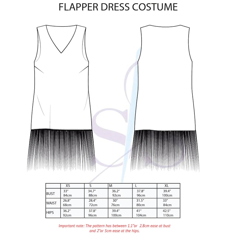 1920s Flapper Speakeasy Costume Sewing Pattern PDF XS-XL With Gloves ...