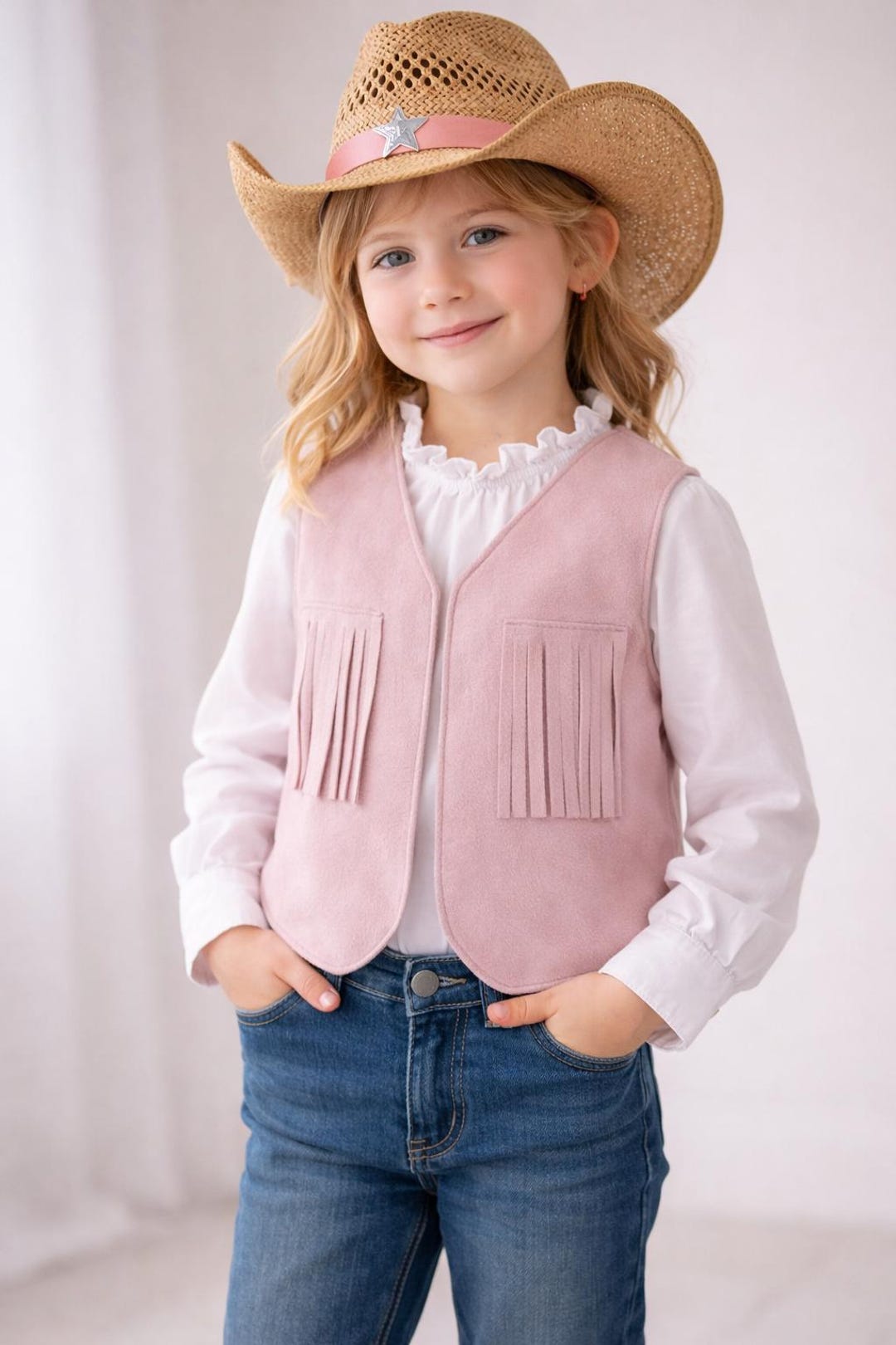 Lined Western Vest & Tux Vests Bundle, Easy Waistcoat With Fringe ...