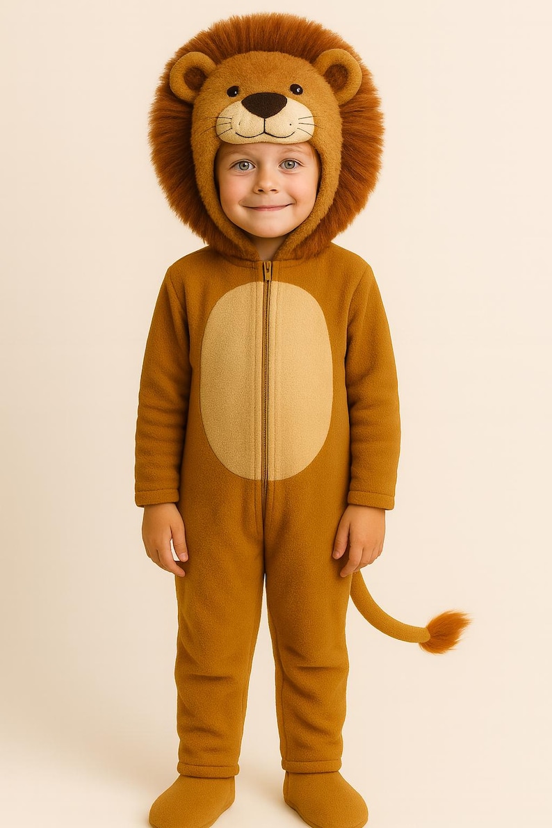 Kid's Lion Costume Pattern Ages 3-10 Full Accessories Pattern and ...