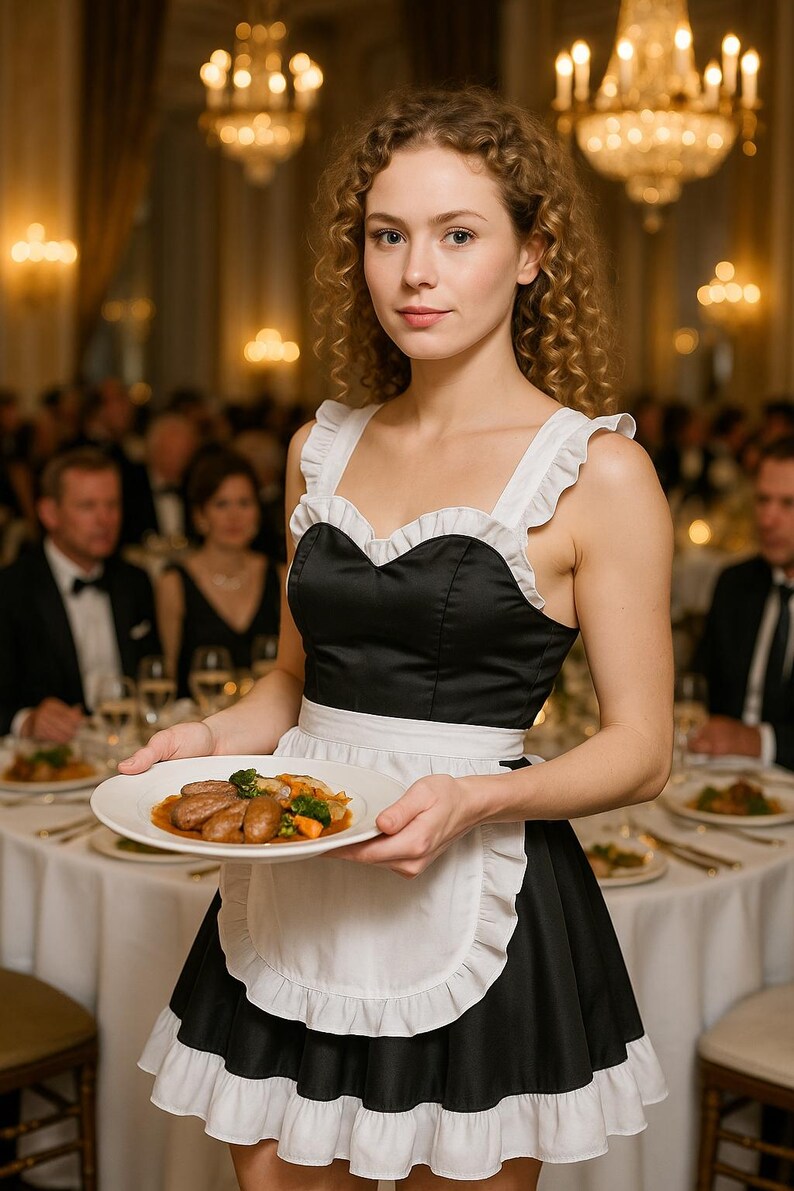 French Maid Apron Sewing Pattern: Ruffle Trim Cosplay (PDF Pattern) - Etsy