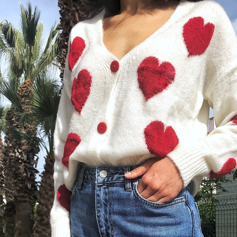Heart Button up Shirt - Etsy