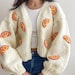 Leilayca Lemon Cardigan , 3D Lemon Embroidered Sweater , 3D Fruit ...