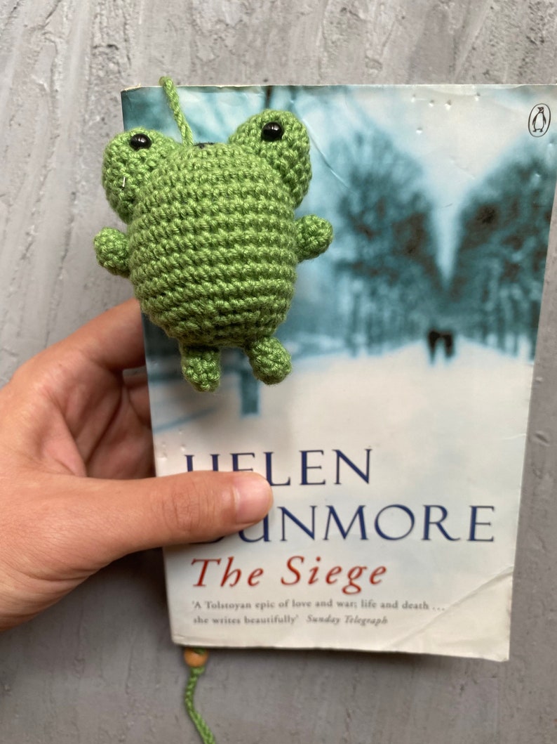Cute Frog Crochet Bookmark Embroidery Book String - Etsy