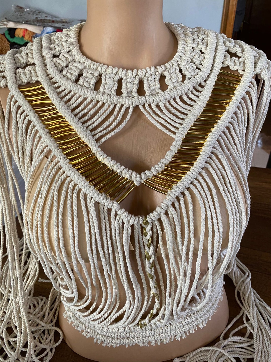 Robe Boho Macrame Vêtements de festival faits à la main | Etsy