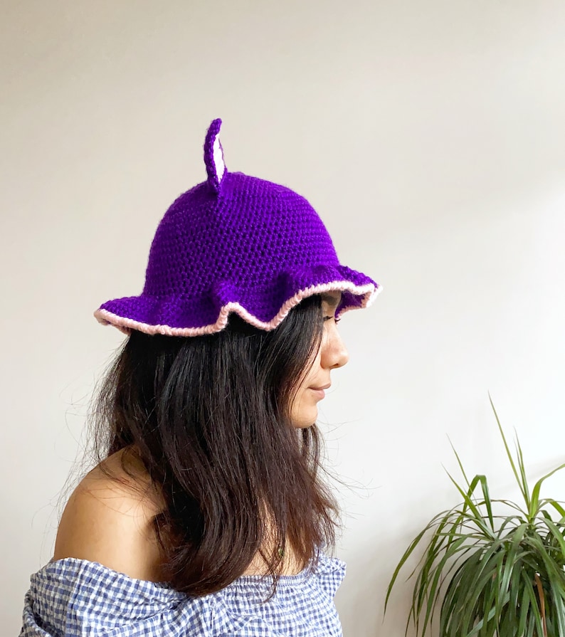 Cute Crochet Cat Bucket Hat,handmade Crochet Kitten Hat,summer Knit ...