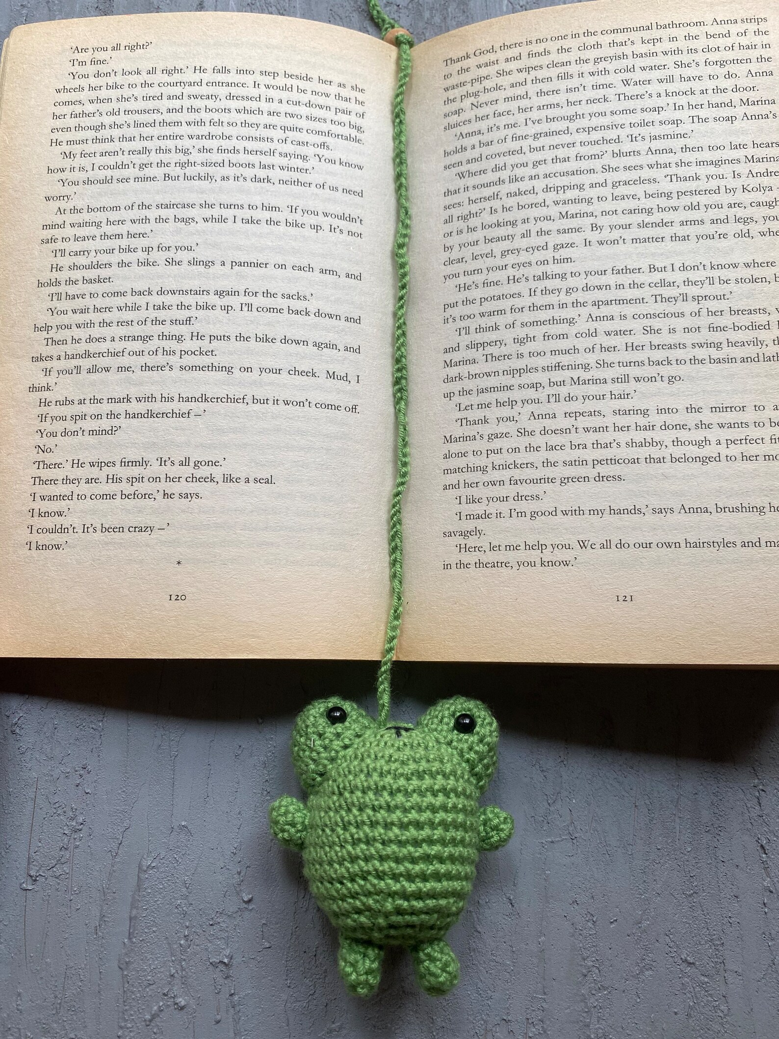 Cute Frog Crochet Bookmark Embroidery Book String - Etsy