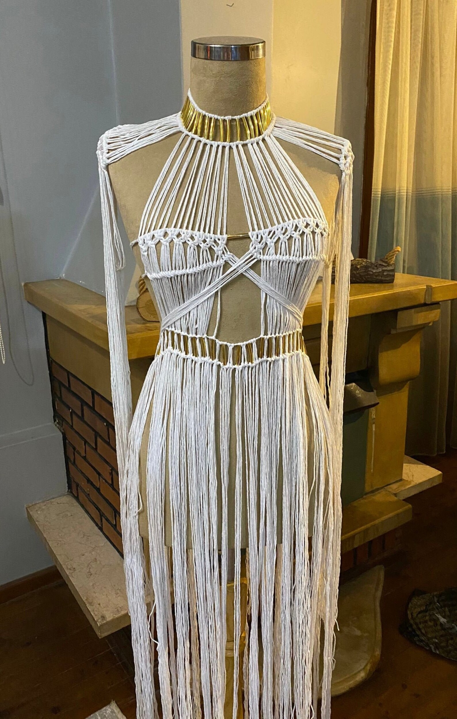 Boho Macrame Dresshandmade Festival Clothingelegant Cocktail - Etsy