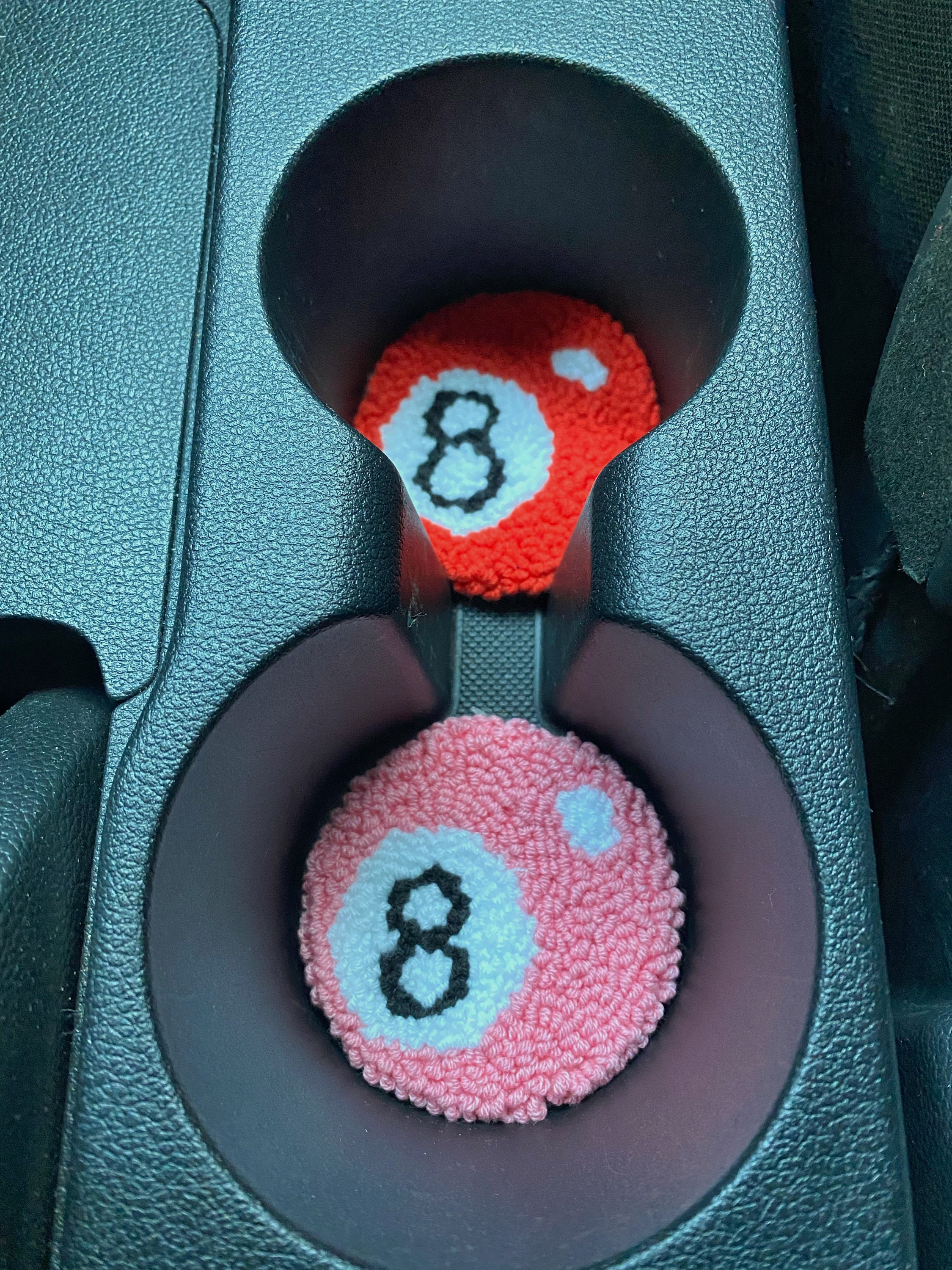 Set of 2 Car Coasters,cute Car Accessories,customisable Car Decor,new ...
