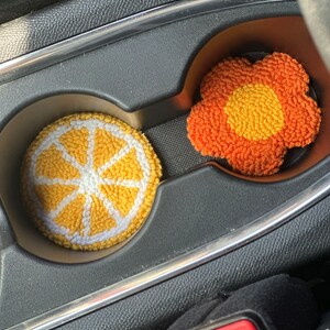Lemon Car Coasters,cute Car Accessories,custom Car Decor,new Car Gift ...