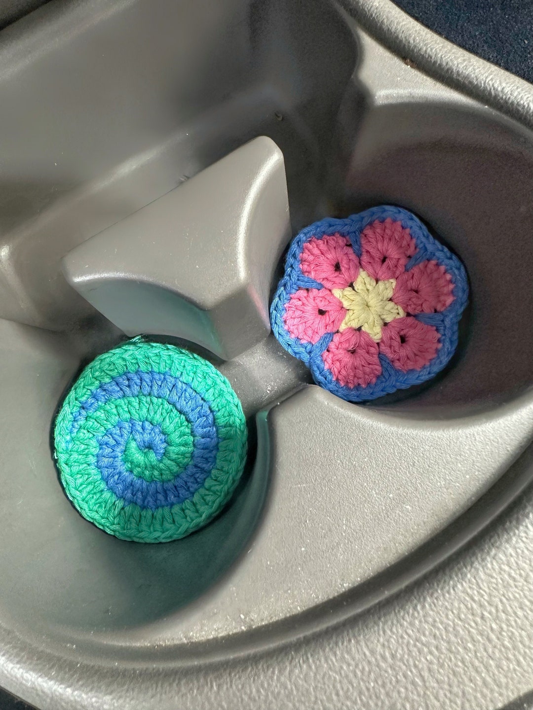 Custom Car Coasters,cute Car Accessories,crochet Car Decor,new Car Gift ...