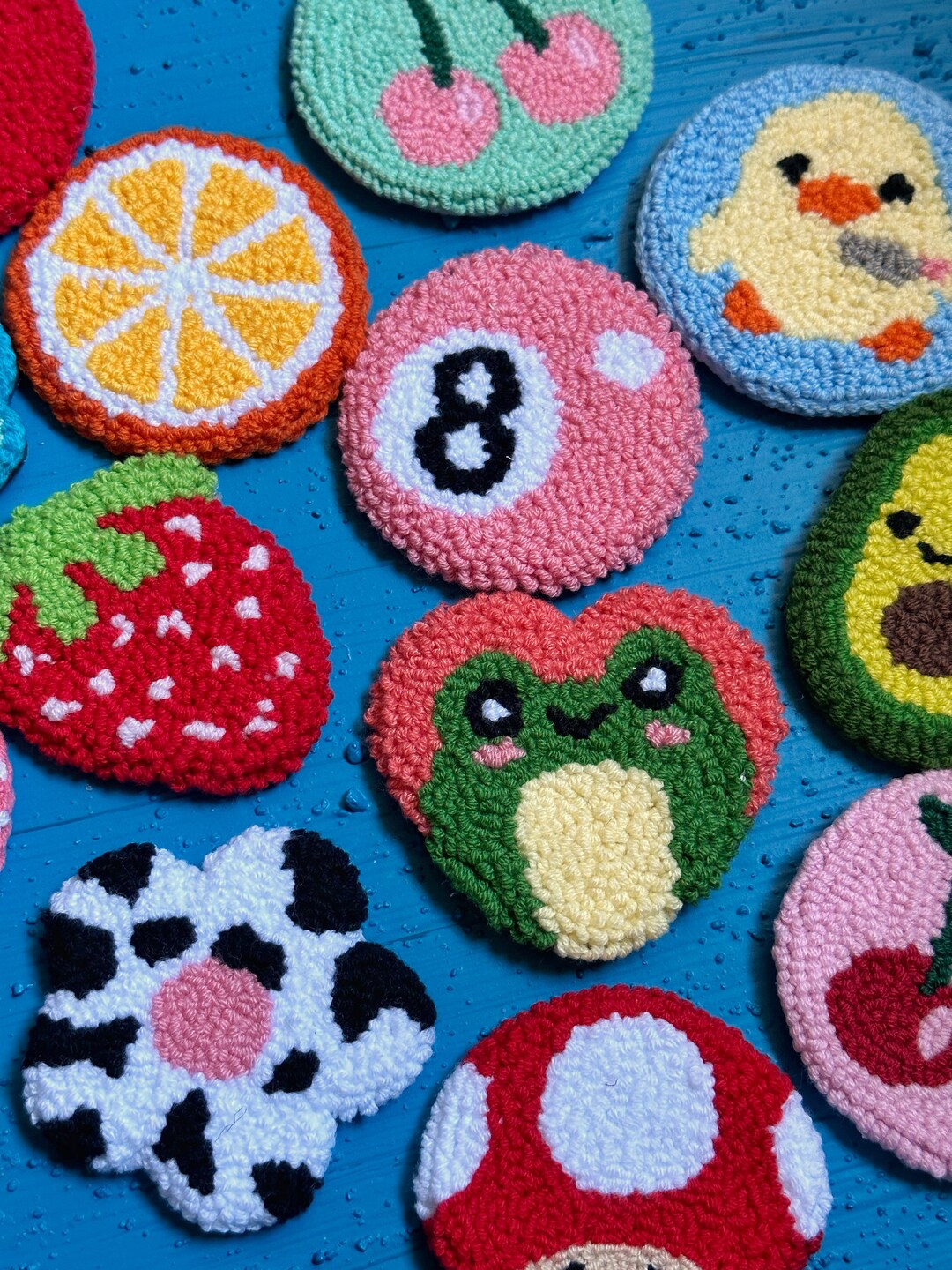 Set of 2 Car Coasters,cute Car Accessories,customisable Car Decor,new ...
