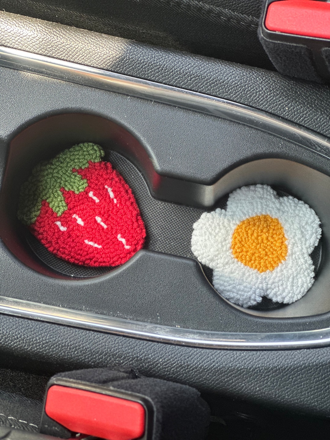 Strawberry Car Coasters,cute Car Accessories,custom Car Decor,new Car ...
