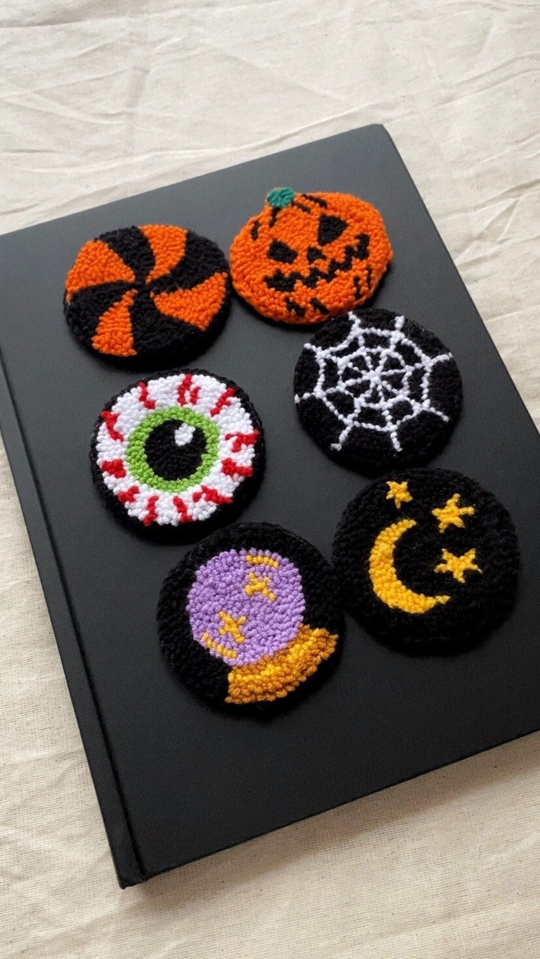 READY TO Ship-spooky Car Coasters Set of 2,cute Halloween Car ...