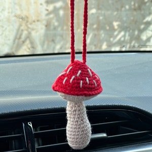 Red Mushroom Car Coasters,cute Car Accessories,custom Car Decor,new Car ...