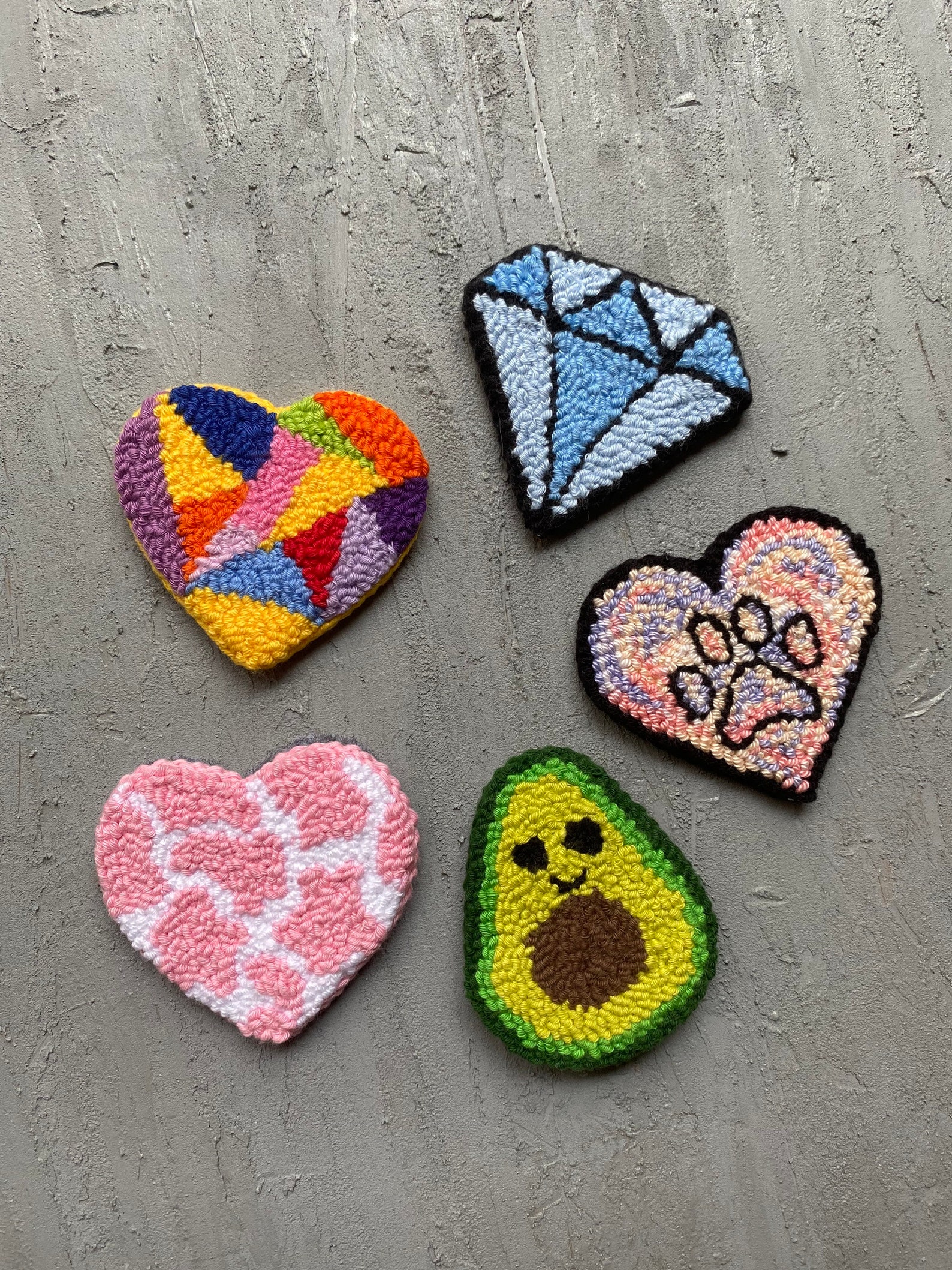 Bookclub Gift, Custom Made Corner Bookmark, Punch Needle Heart Corner ...