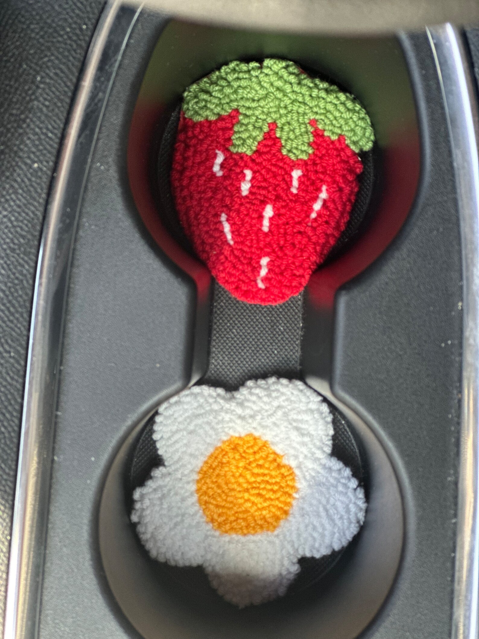 Strawberry Car Coasters,cute Car Accessories,custom Car Decor,new Car ...