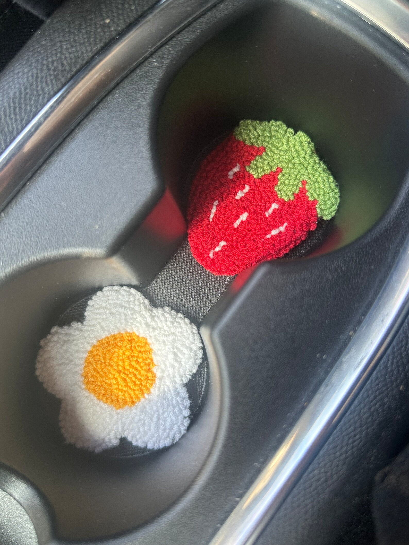 Strawberry Car Coasters,cute Car Accessories,custom Car Decor,new Car ...