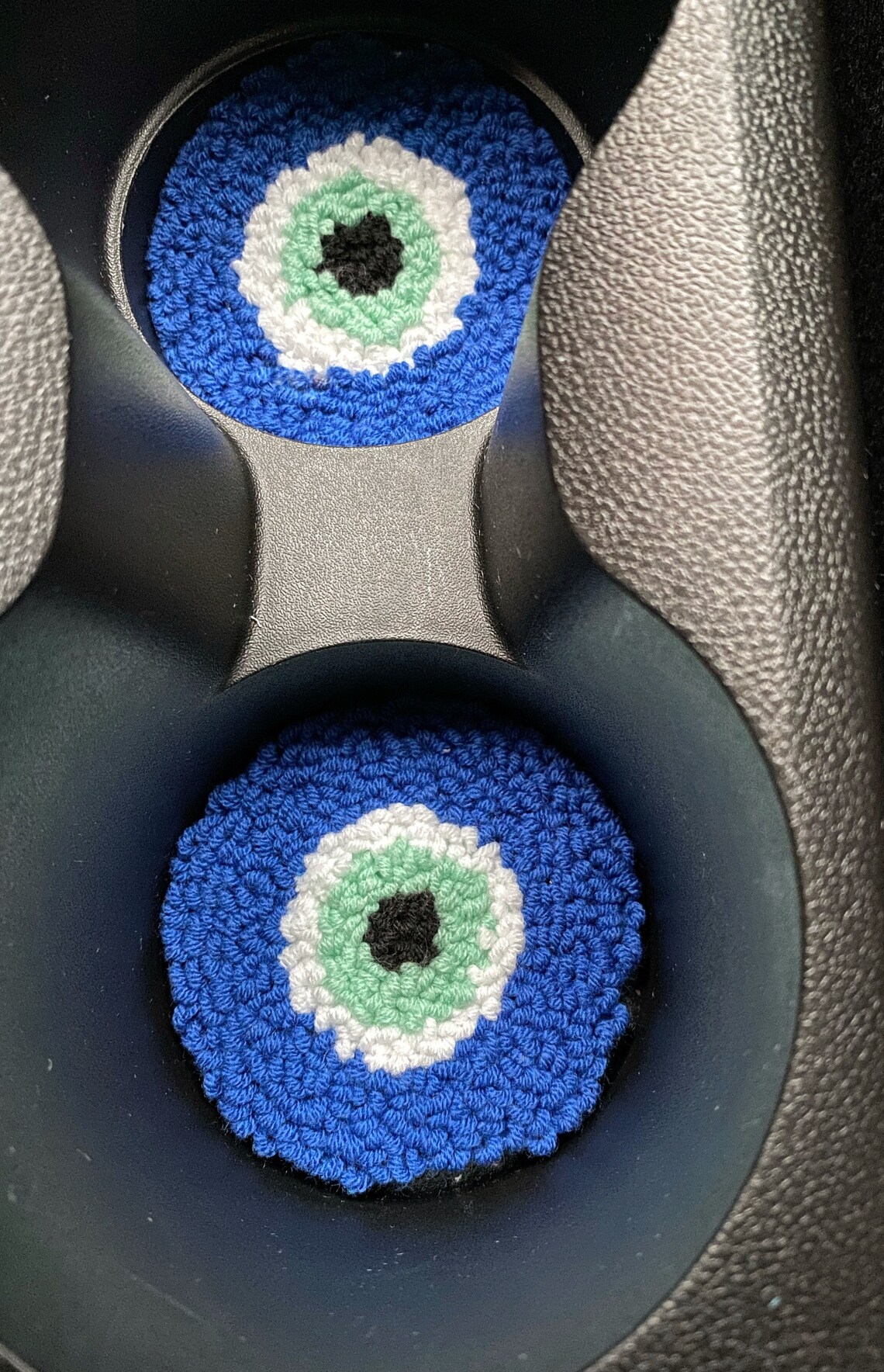 Set of 2 Evil Eye Car Coasterscute Protection Car - Etsy